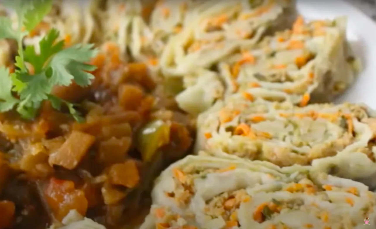 Steamed Meloui - Moroccan Style Uzbek Hanum (Khanum)