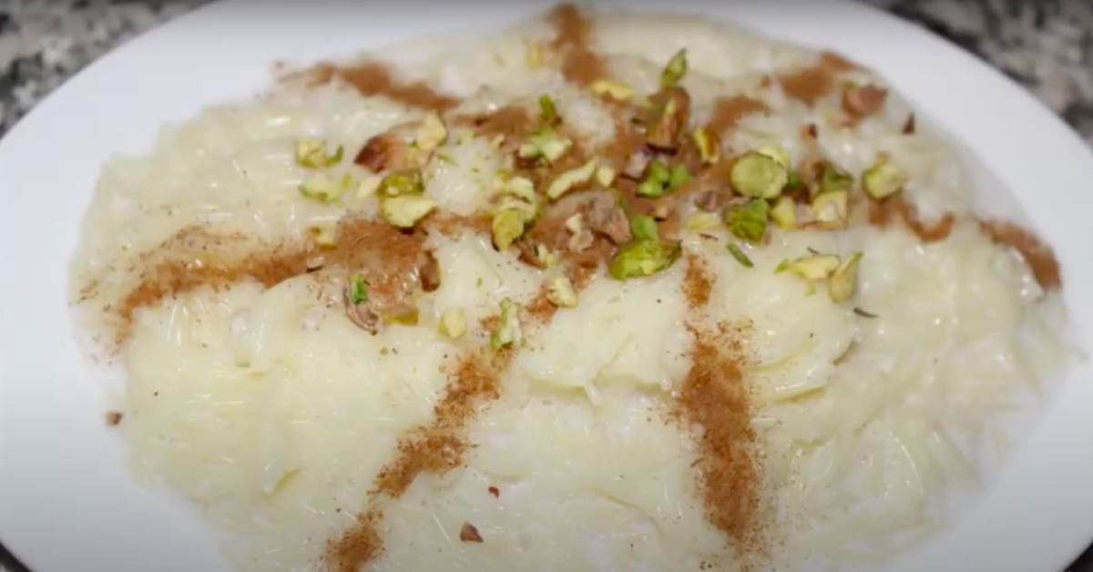 Vermicelli Milk Pudding Dessert - Seviyan Kheer, Sha3riyah Recipe